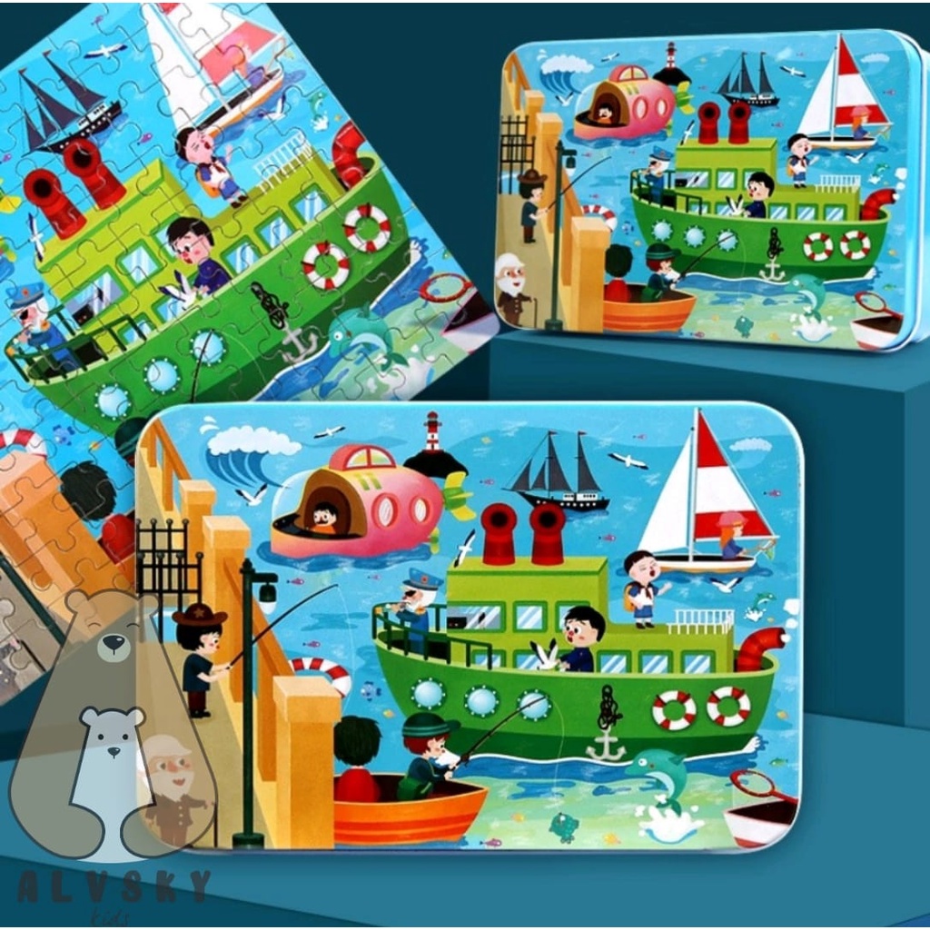 Jual 100 KEPING PUZZLE WOODEN BOX BESI PUZZLE KAYU JIGSAW PUZZLE ...