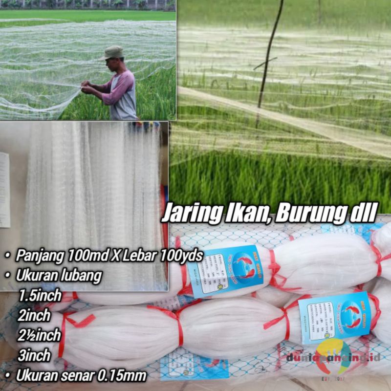 Jual Jaring ayam jaring burung jaring ikan untuk empang kali sungai dan kolam | Shopee Indonesia