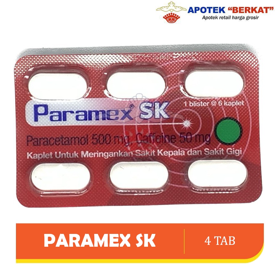 Jual Paramex SK 1 blister isi 6 kaplet / Anti Nyeri / Paracetamol ...