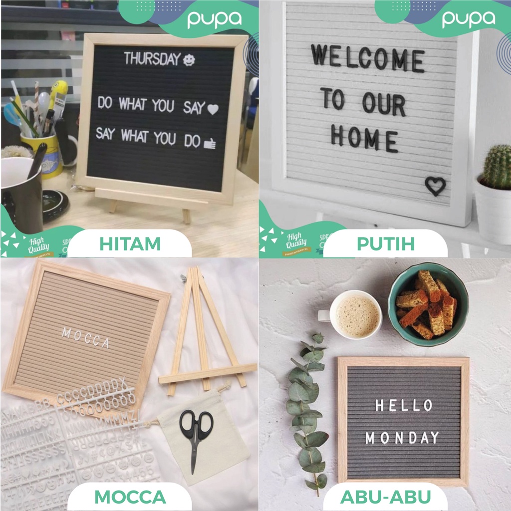 Jual Set Felt Letter Board Papan Nama Bayi Message Board Newborn Baby ...