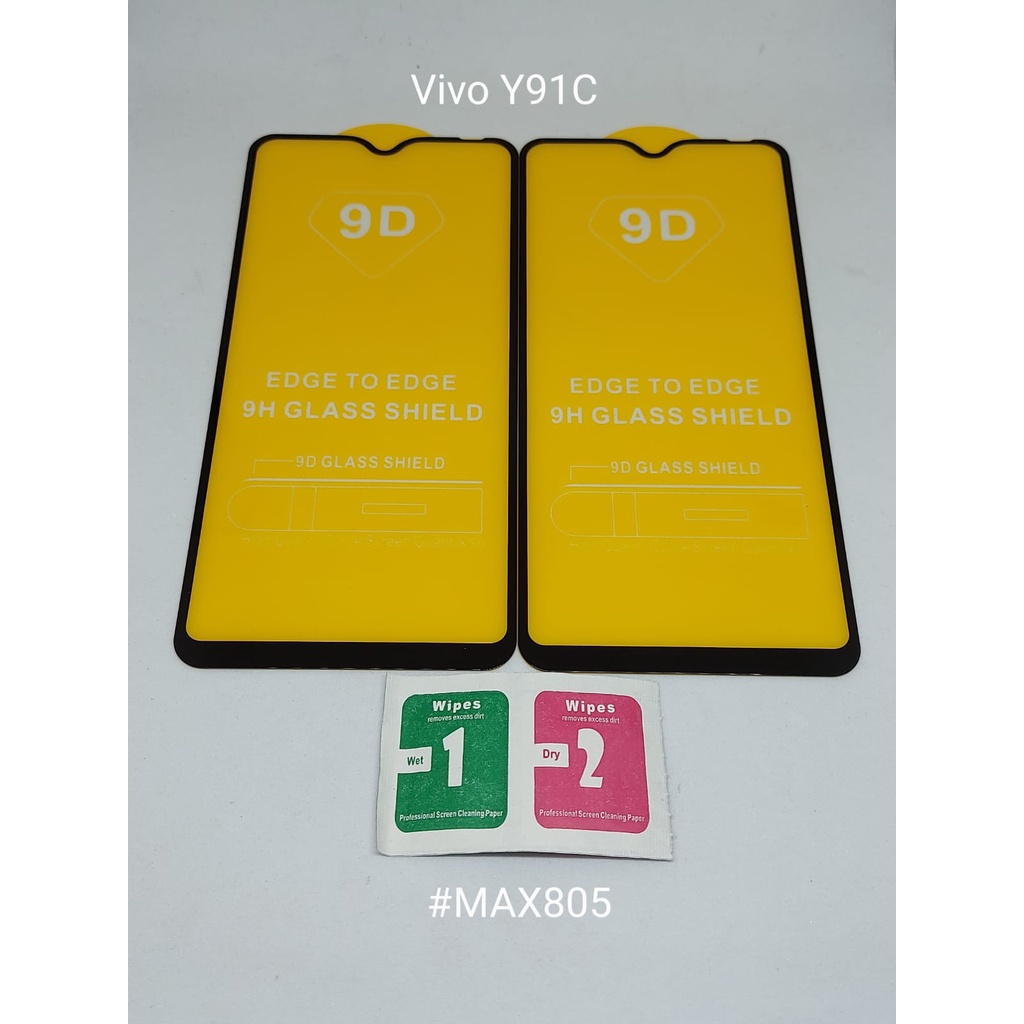 Jual Tempered Glass 9D Full HD Vivo Y91C Glass Pelindung Layar | Shopee ...