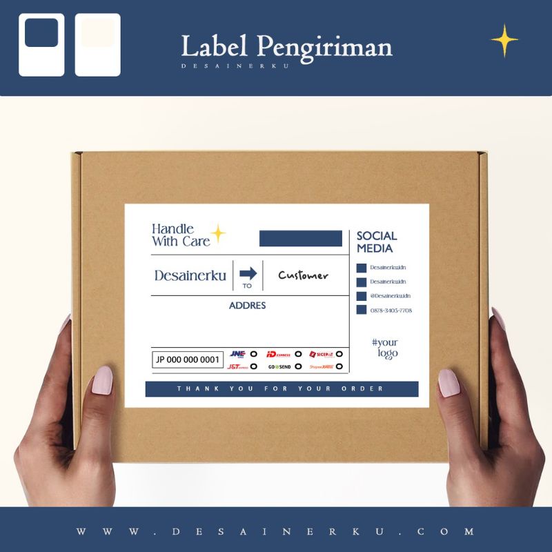 Jual LABEL PENGIRIMAN ONLINE SHOP/STICKER LABEL PENGIRIMAN/STICKER ...