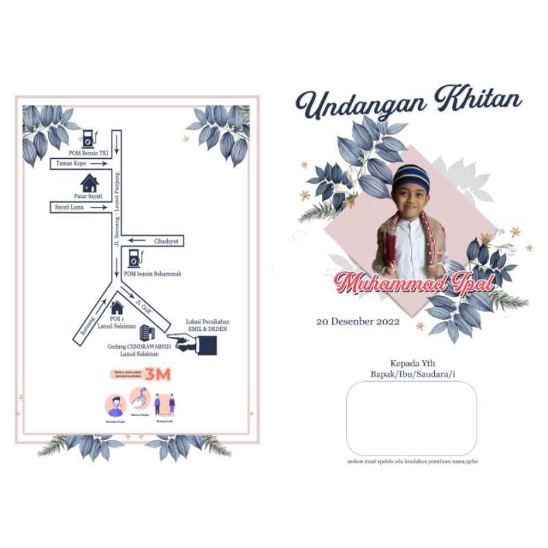 Jual undangan sunat undangan khitanan Ok-08 murah bagus simpel unik ...