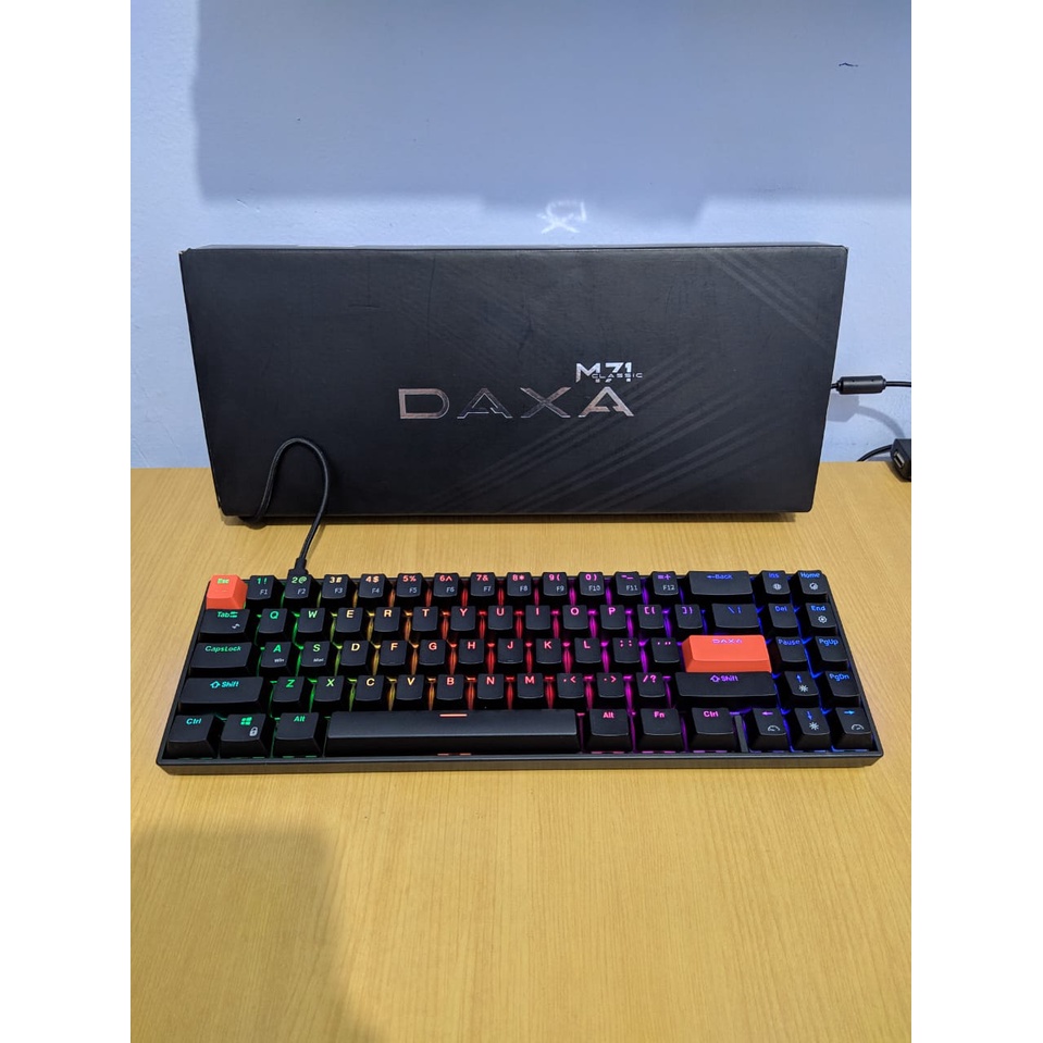Jual Rexus Daxa M71 Classic Black Mechanical Gaming Keyboard | Shopee ...