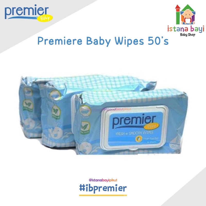 Jual Premier Baby Wipes (50's) Promo Buy 2 Get 1 FREE/Tisu basah promo ...