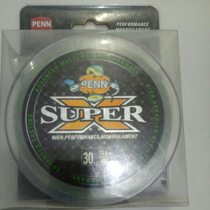 Jual SENAR PENN SUPER-X 600M , 30LB, (0.52mm) | Shopee Indonesia