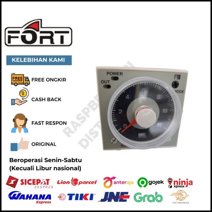 Jual Timer Fort Model Omron H3Cr-A8 1.2S To 300H 24-240 Vac/Dc | Shopee ...