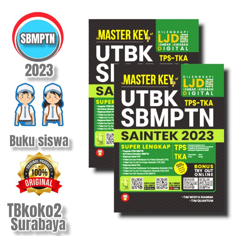 Jual Buku Master Key Utbk Sbmptn Saintek Sma 2023 Yrama Widya Shopee