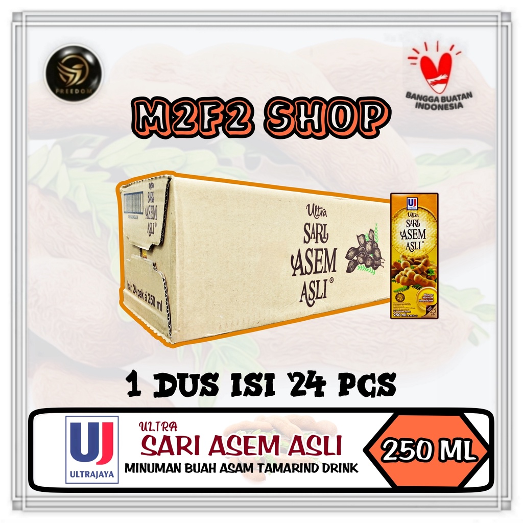 Jual Ultra Minuman Sari Asem Asli | Kotak UHT - 250 ml (Kemasan Karton ...