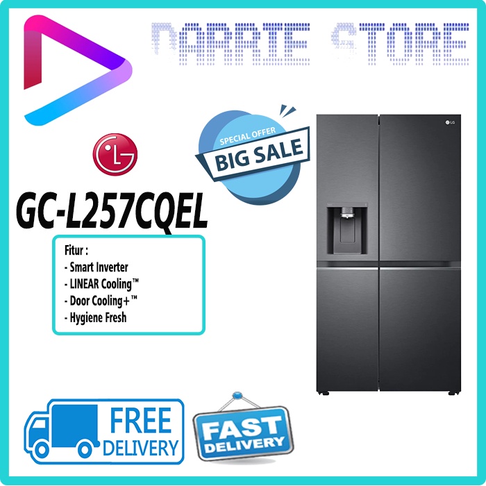 Jual LG GC-L257CQEL KULKAS SIDE BY SIDE LG GCL257 257CQEL GCL257CQEL | Shopee Indonesia