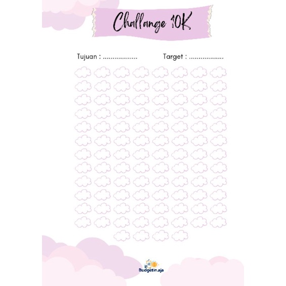Jual KERTAS SAVING CHALLENGE A5 A6 TABUNGAN TARGET | Shopee Indonesia
