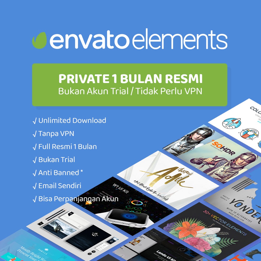 Jual Envato Elements 1 Bulan Private | Shopee Indonesia