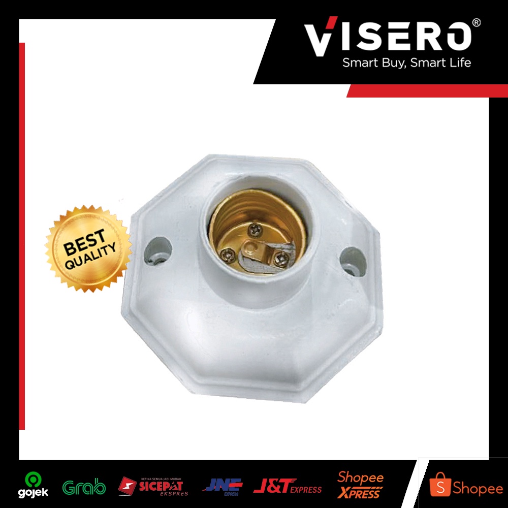 Jual Fitting Plafon/Fitting Lampu Segi Delapan Okta Sedang Visero(VPG-110B) | Shopee Indonesia