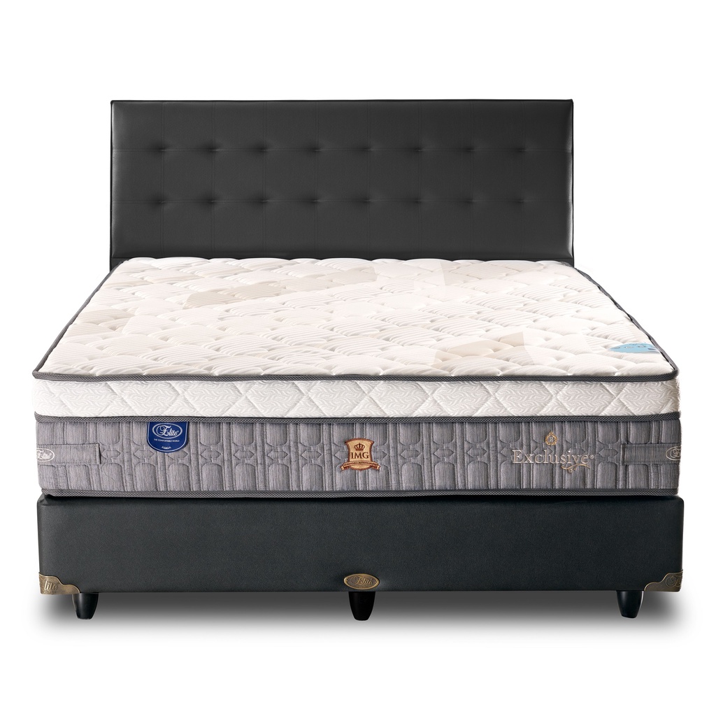 Jual Kasur Exclusive Elite New Edition ( Set Mattress + Divan + Sandaran ) | Shopee Indonesia