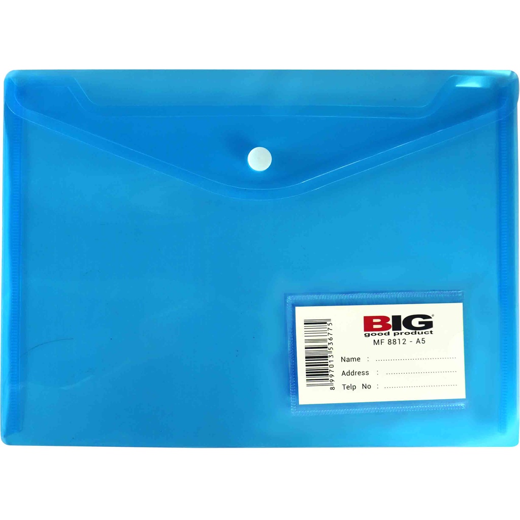 Jual 12 Pcs BIG Map Kancing 1 Plastik/ Map Dokumen Kancing 1 Transparan ...