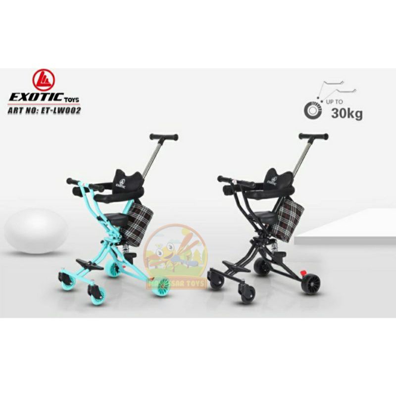 Jual STROLLER DUDUK ANAK TIGA RODA BAYI EXOTIC TOYS ET-LW002 | Shopee ...