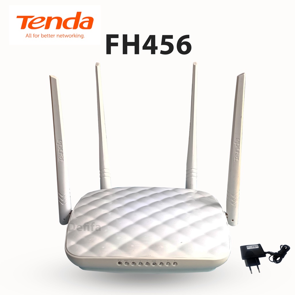 Jual Router Wifi Tenda FH456 Wireless 300M Whole-Home Coverage | Shopee ...
