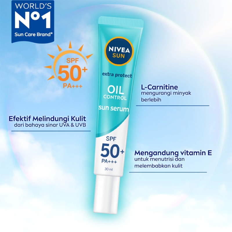 Jual NIVEA Sun Face Protection Serum Sunscreen Wajah Spf 50+ Pa ...