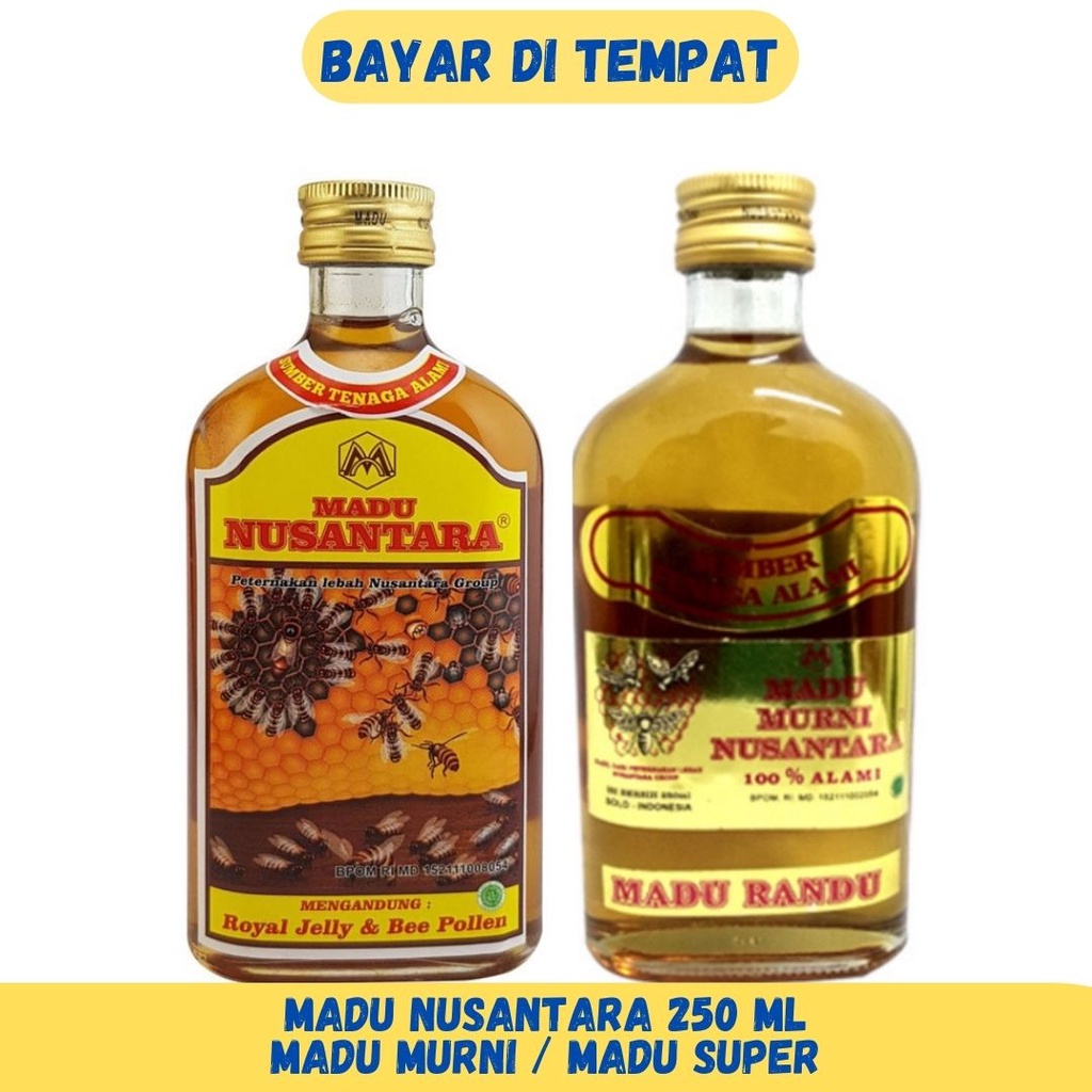 Jual MADU NUSANTARA 250 ML / MADU SUPER & MADU MURNI / ROYAL JELLY ...
