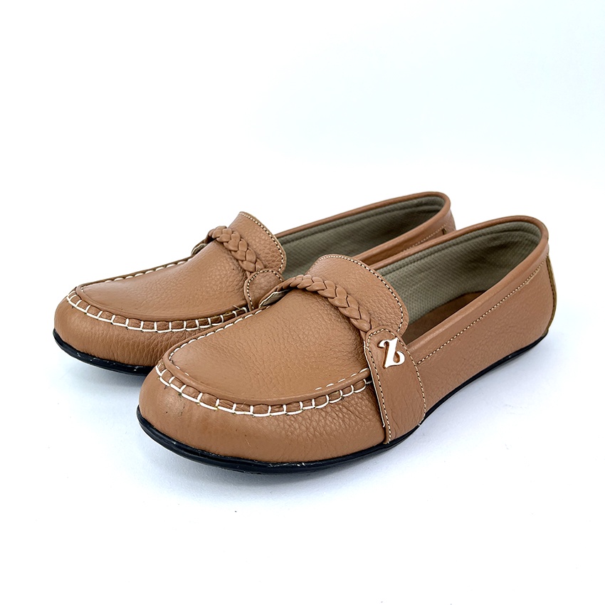 Jual Sepatu Kulit Wanita ZHR / Flat Shoes ZHR Bahan Kulit Sapi Asli ...