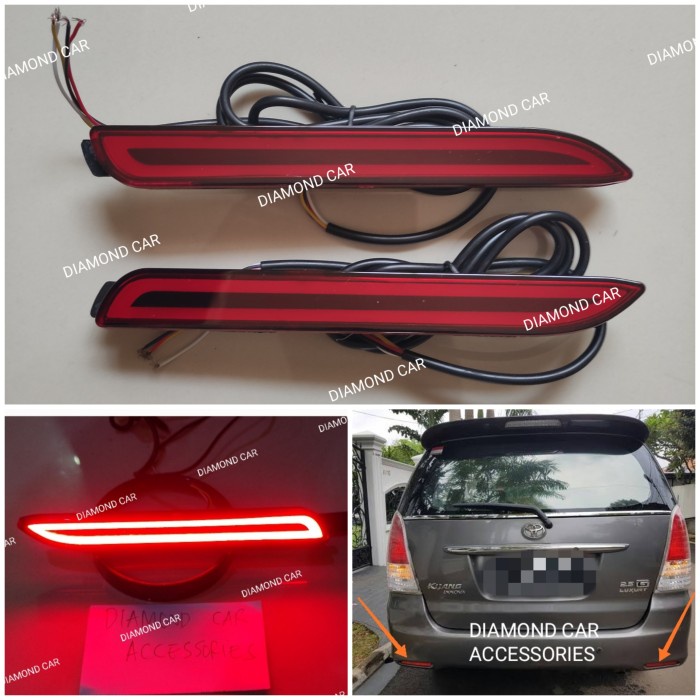 Jual Lampu Reflektor COB Bemper Belakang Toyota New Innova 2008-2015 ...