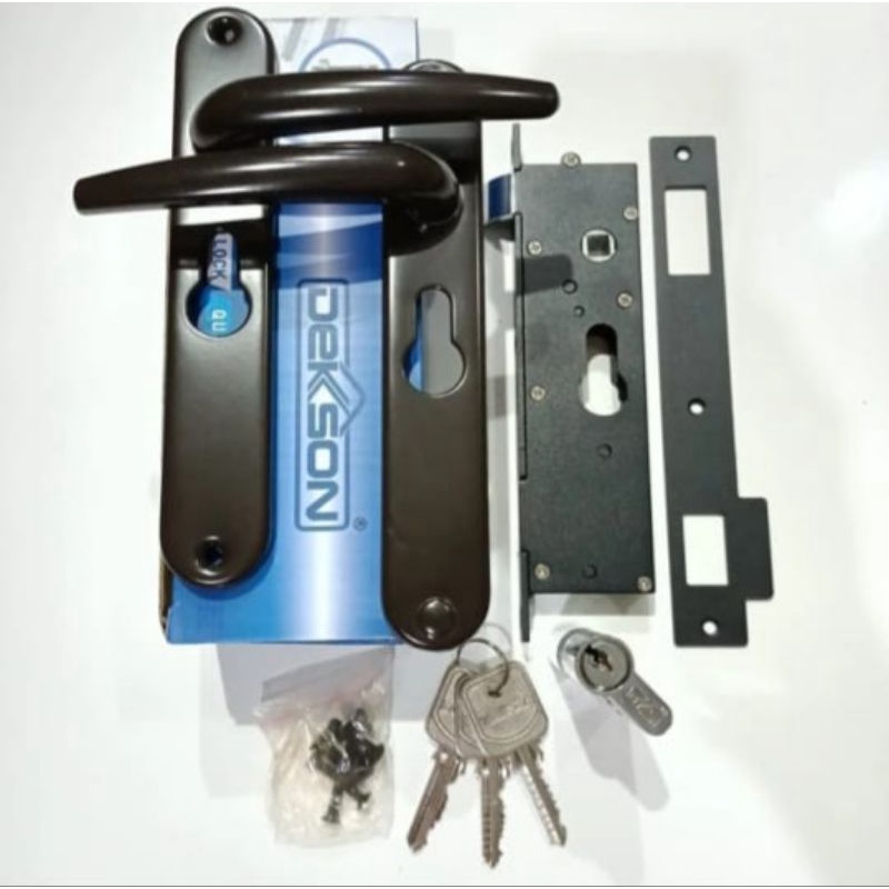 Jual Handle Kunci Alumunium Dekson KC DKS 910 Brown/Kunci Pintu Espanda ...