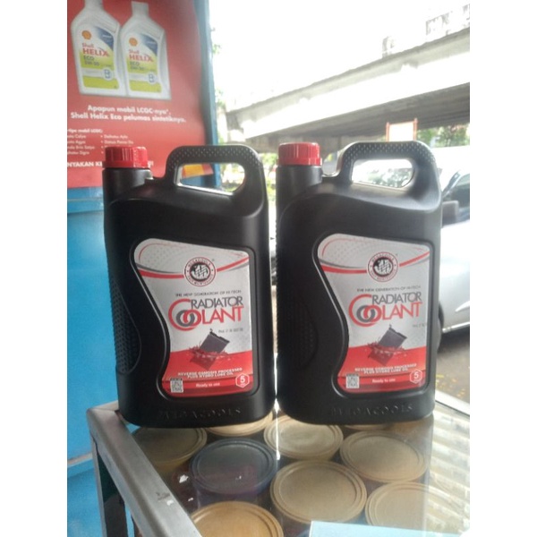 Jual Air Radiator Mobil/Air Coolant Merah Mega Cools 5Liter | Shopee ...