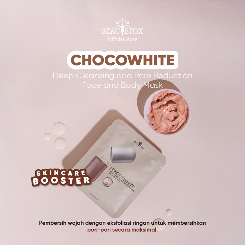 Jual Beautetox Chocowhite Face & Body Mask Salicylic Deep Cleansing ...