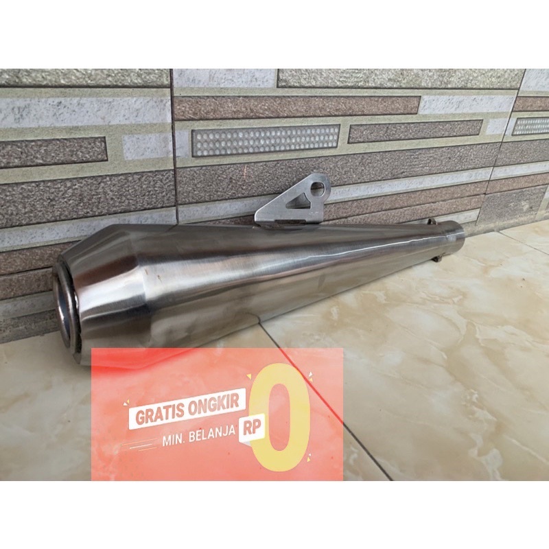 Jual Slencer knalpot custom japstyle Tiger Scorpio w175 xsr caferacer ...