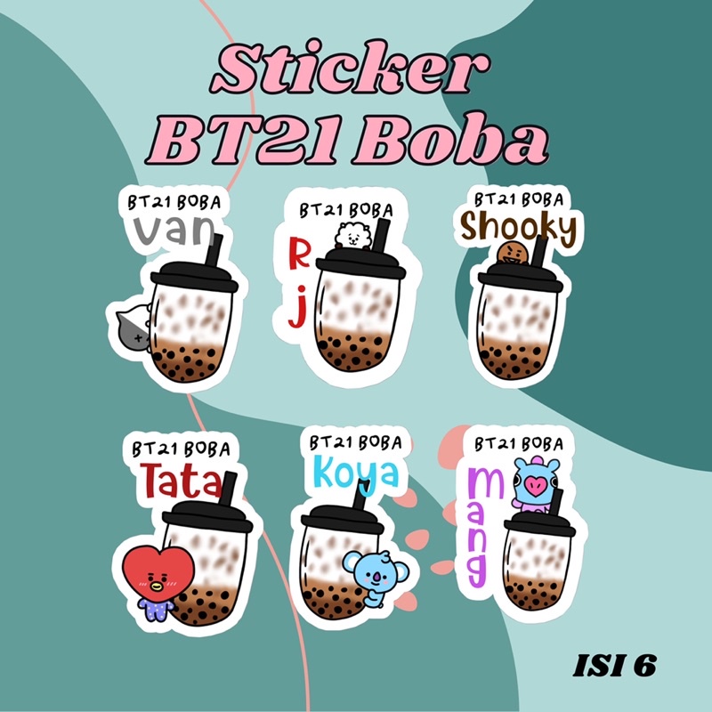 Jual Sticker karakter bts bt21 murah | sticker pack BT21 | sticker set ...