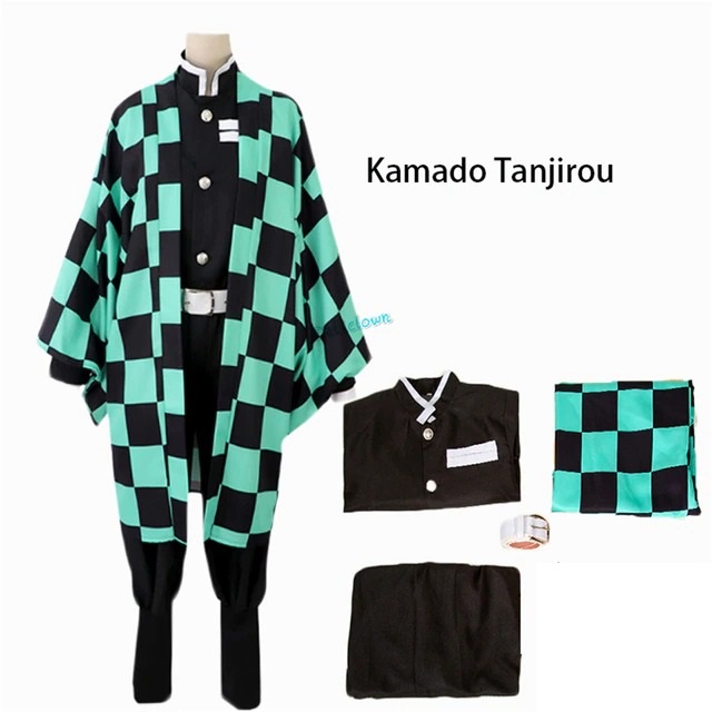 Jual Haori kimono Custom Cosplay Kimetsu No Yaiba Demon Slayer Tanjiro ...