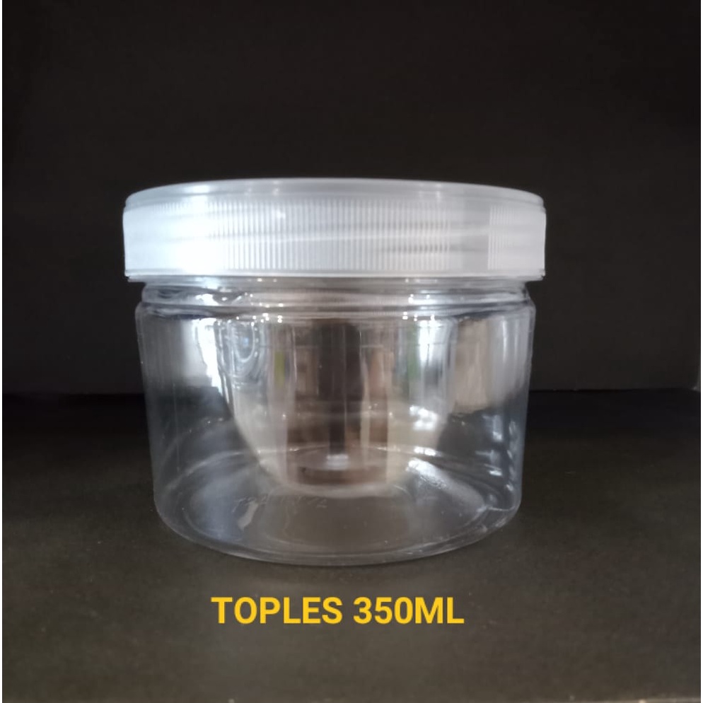 Jual Toples/Jar plastik tutup bening 100ml, 300ml, 350ml, 500ml, 550ml ...