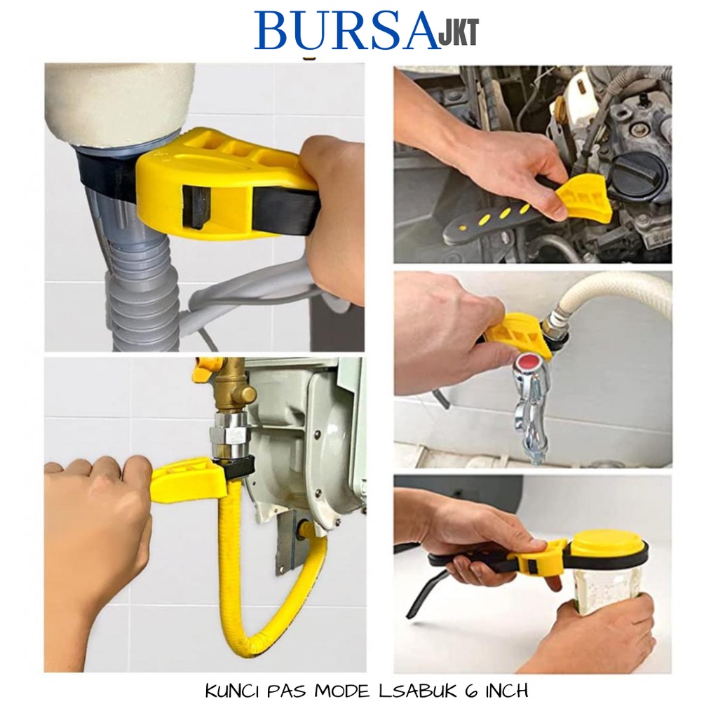 Jual KUNCI FILTER UNIVERSAL PEMBUKA BOTOL FILTER OLI MODEL SABUK KARET ...