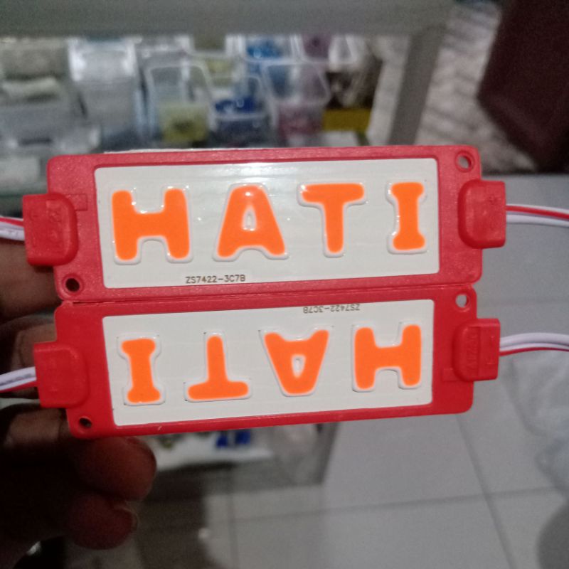 Jual Lampu led tambahan peringatan hati hati 12v/24v | Shopee Indonesia