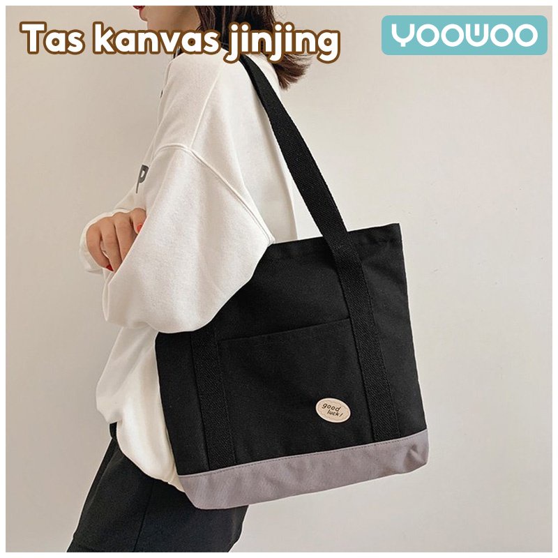 Jual YooWoo Tas Kanvas / SlingBag Kanvas / ToteBag Pria Wanita / Tas ...