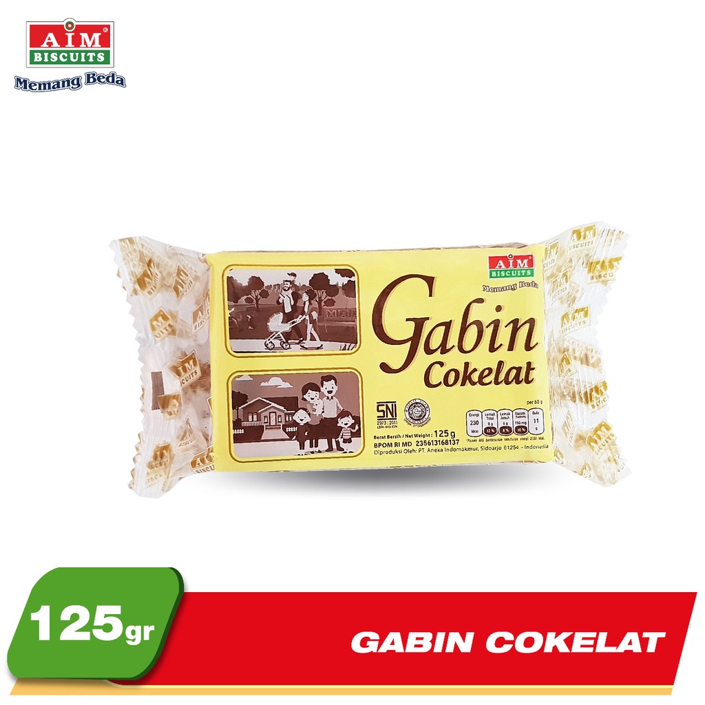 Jual AIM Gabin Cokelat 120g / Biskuit AIM Gabin Coklat 120g | Shopee ...