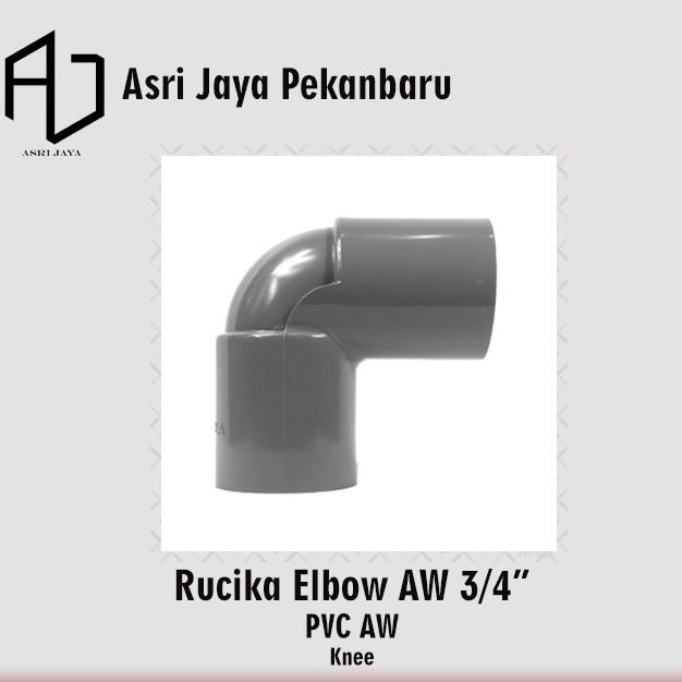 Jual Elbow Knee Knie AW 3/4 Inch 3/4" Elbow AW PVC Rucika | Shopee ...