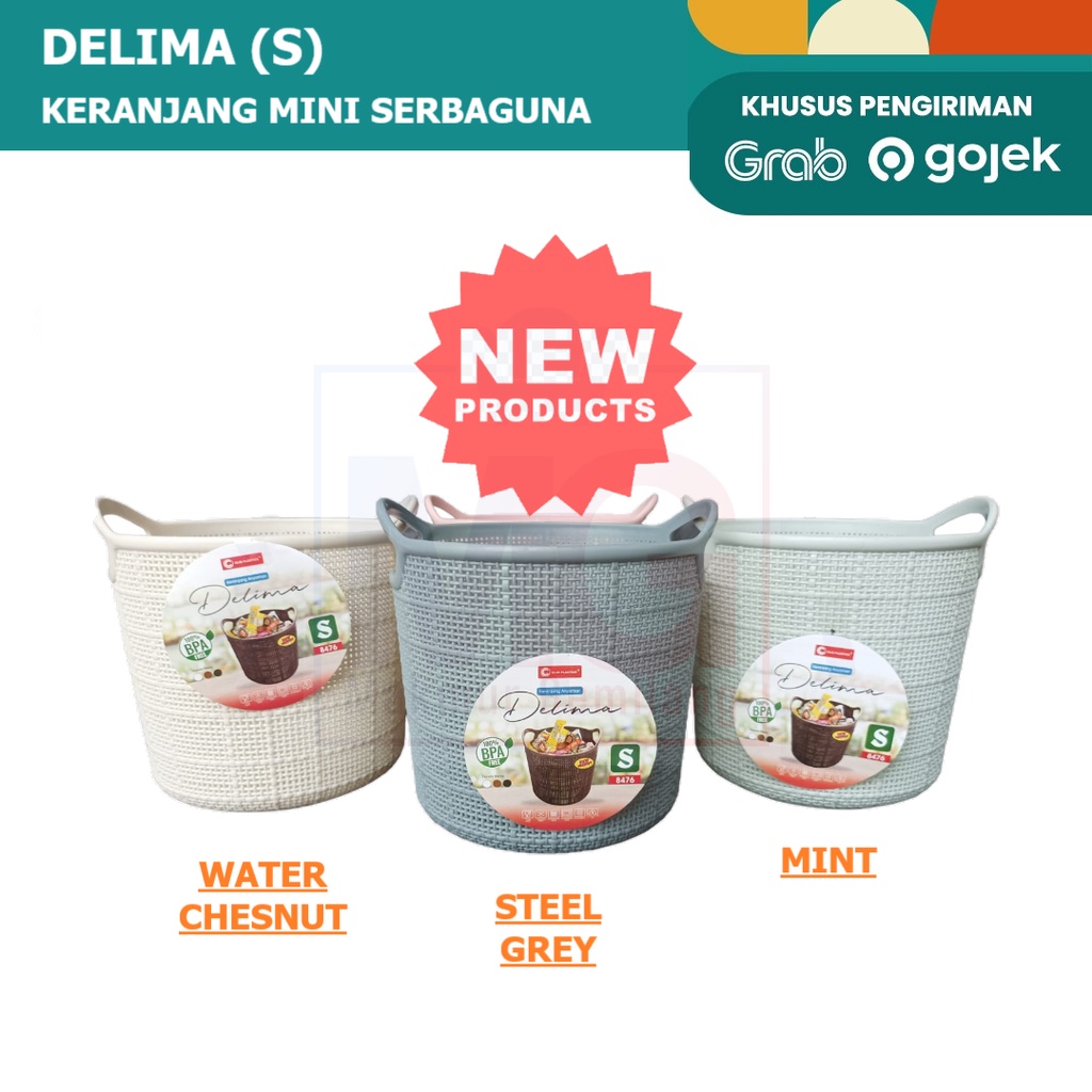 Jual Keranjang Anyaman Plastik Serbaguna | Keranjang DELIMA (S ...