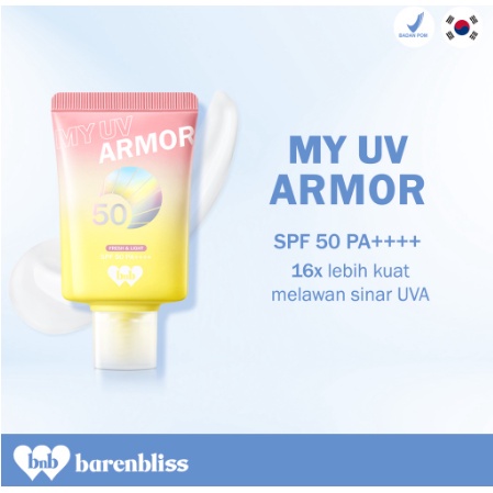 Jual BNB barenbliss My UV Armor SPF 50 PA++++ | Shopee Indonesia