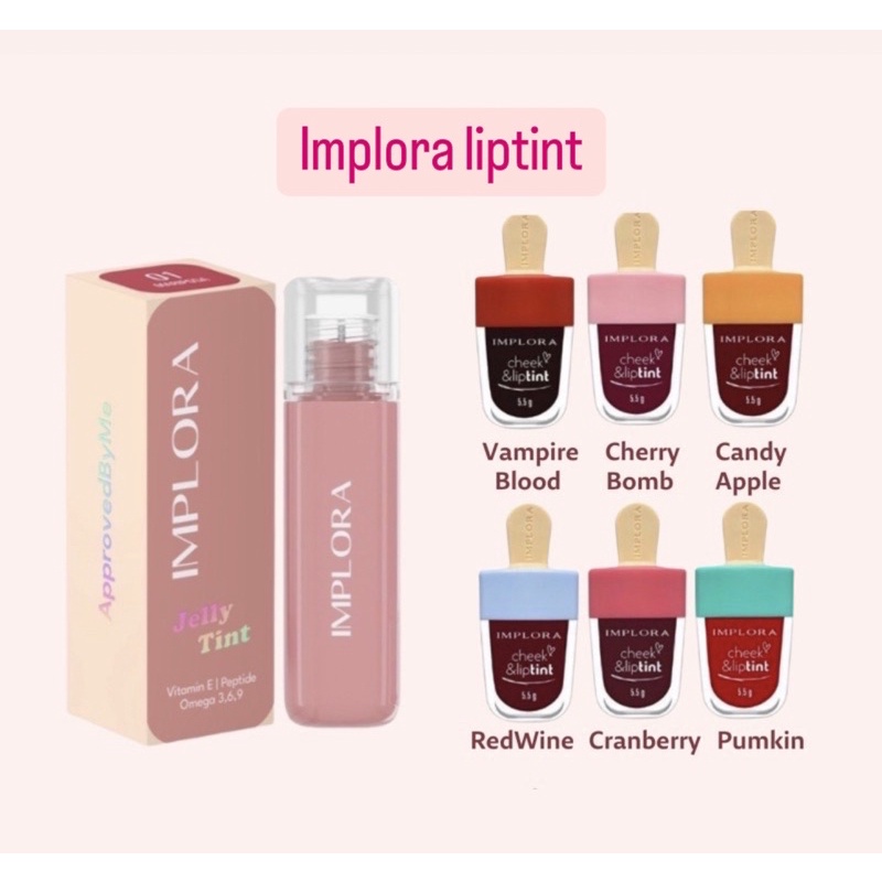 Jual Implora Cheek & Liptint | Jelly Tint Implora Lip Tint - Lip Cream ...