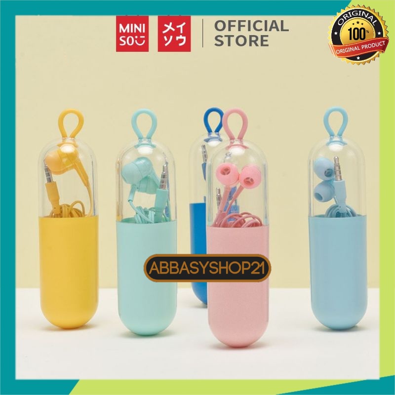Jual MINISO Earphone Colorfull musik headset | Shopee Indonesia