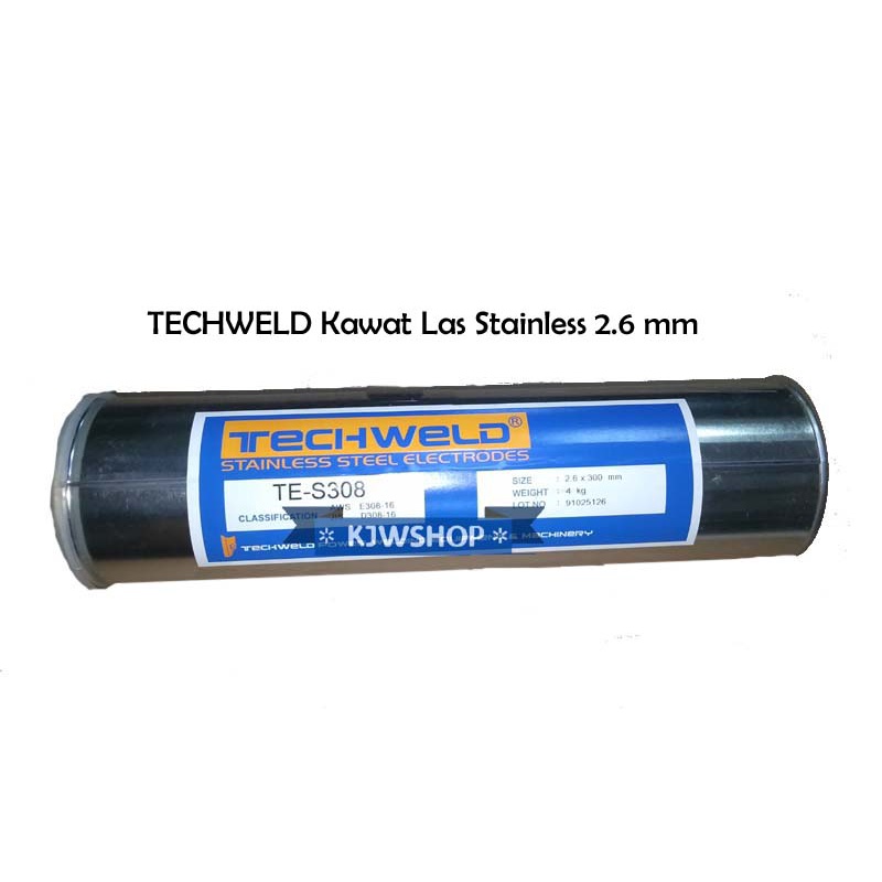 Jual Kawat Las Stainless Steel 2.6 mm x 300mm TECHWELD Kawat Las ...