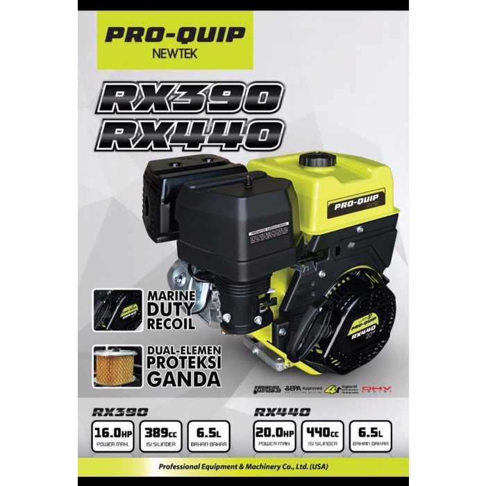 Jual Mesin Engine Penggerak serbaguna Proquip RX390 GX390 13 hp 13 pk ...