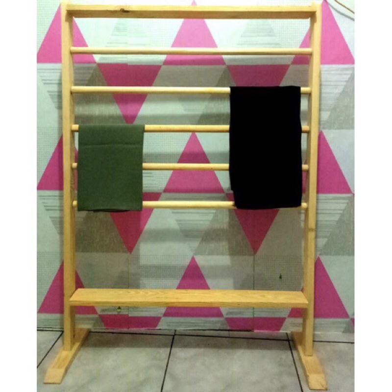 Jual Rak kerudung / rak jilbab kerajinan multifungsi kayu solid ...