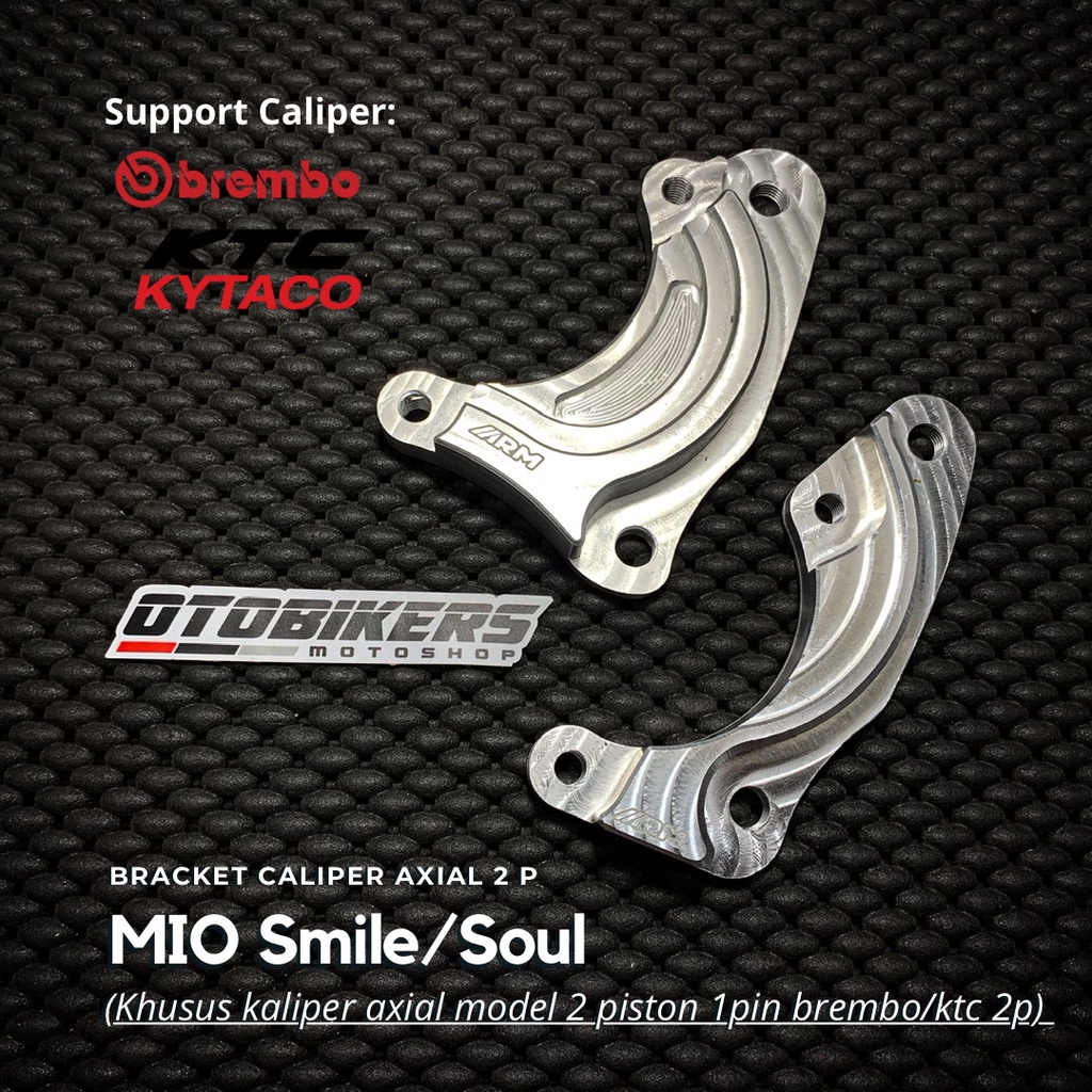 Jual BREKET KALIPER 2P 1 PIN >(Khusus BREMBO, KTC DLL ) MIO SMILE SPORTY SOUL DISC PIRINGAN ...