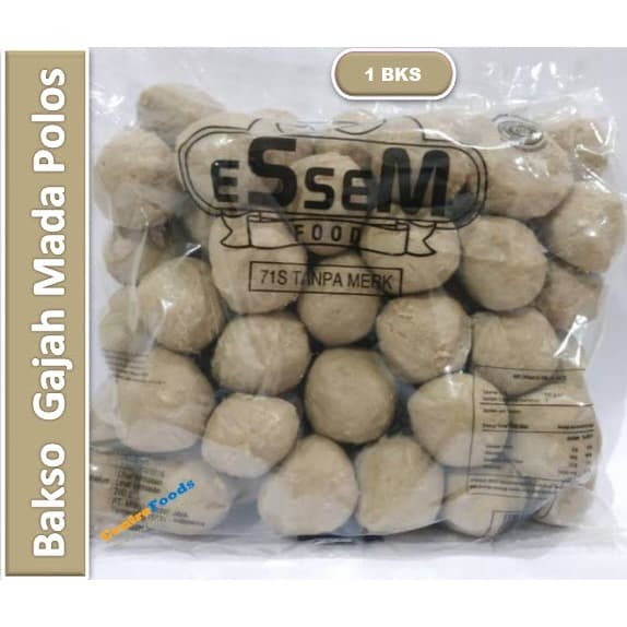 Jual Bakso Sapi - Baso eSseM Gajah Mada Polos | Isi 50 Pcs [ Harga Per ...