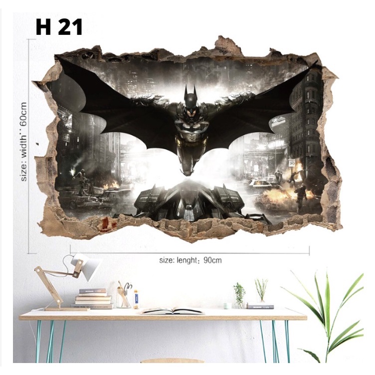 Jual STIKER DINDING WALLSTIKER TEMBOK SUPER HERO KARTUN DC COMIC ...