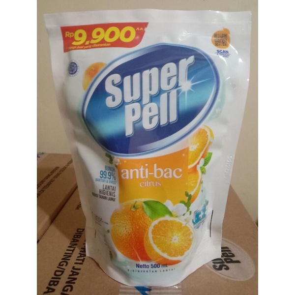 Jual Superpell Pembersih Lantai anti-bac Citrus 500ml | Shopee Indonesia