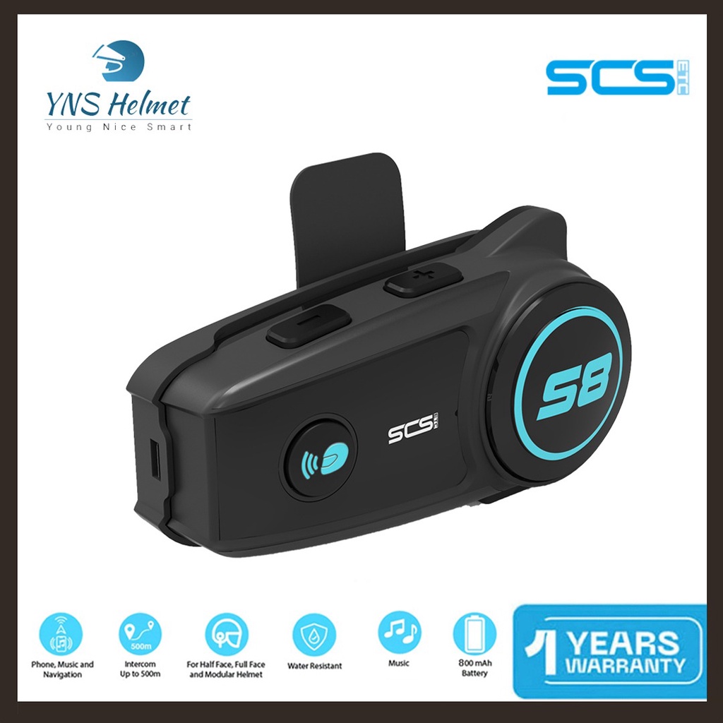 Jual Intercom Bluetooth Helm SCS S8 | Shopee Indonesia
