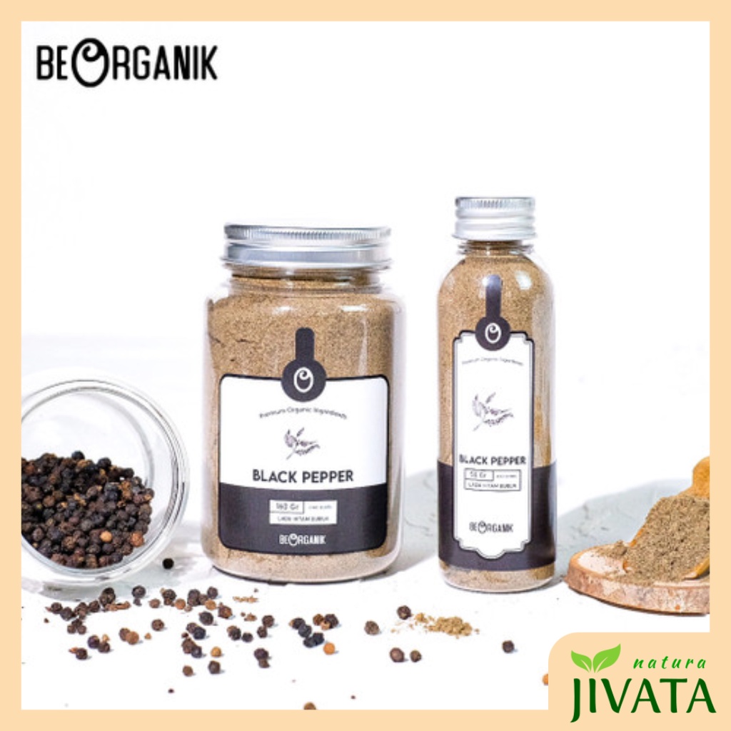 Jual Beorganik Black Pepper Powder / Lada Hitam Merica Bubuk | Shopee ...